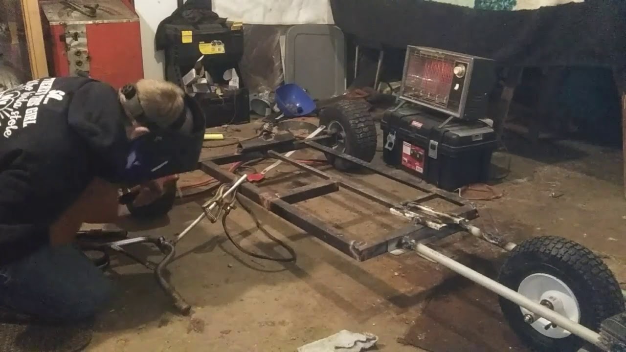 Homemade backwards 3 wheeler part 3 - YouTube