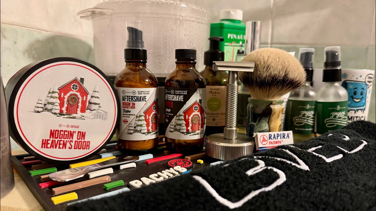Noggin’ on Heaven’s Door by Barrister and Mann - REX Sentry slant razor ...