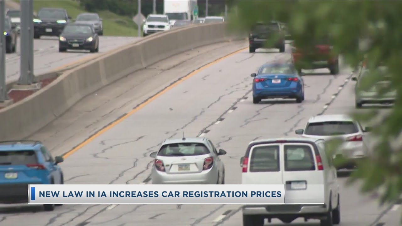 IA Increases Car Registration Prices - YouTube
