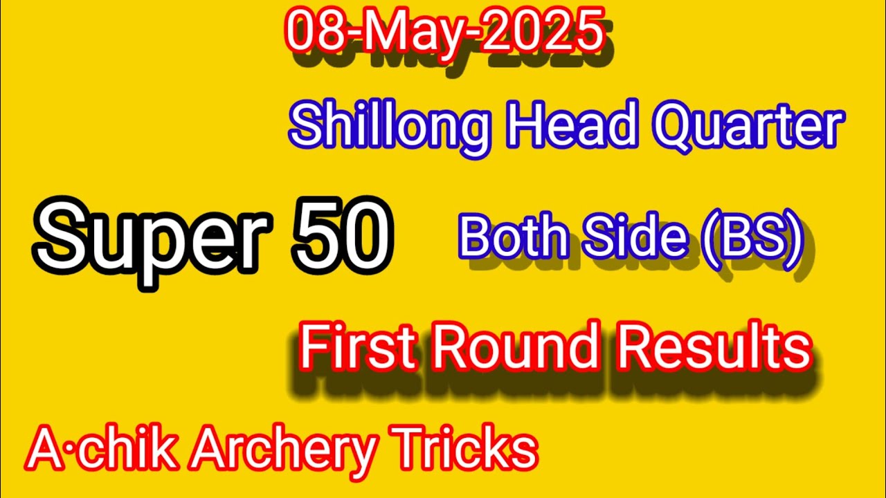 08-May-2025 First Round Live Results - YouTube