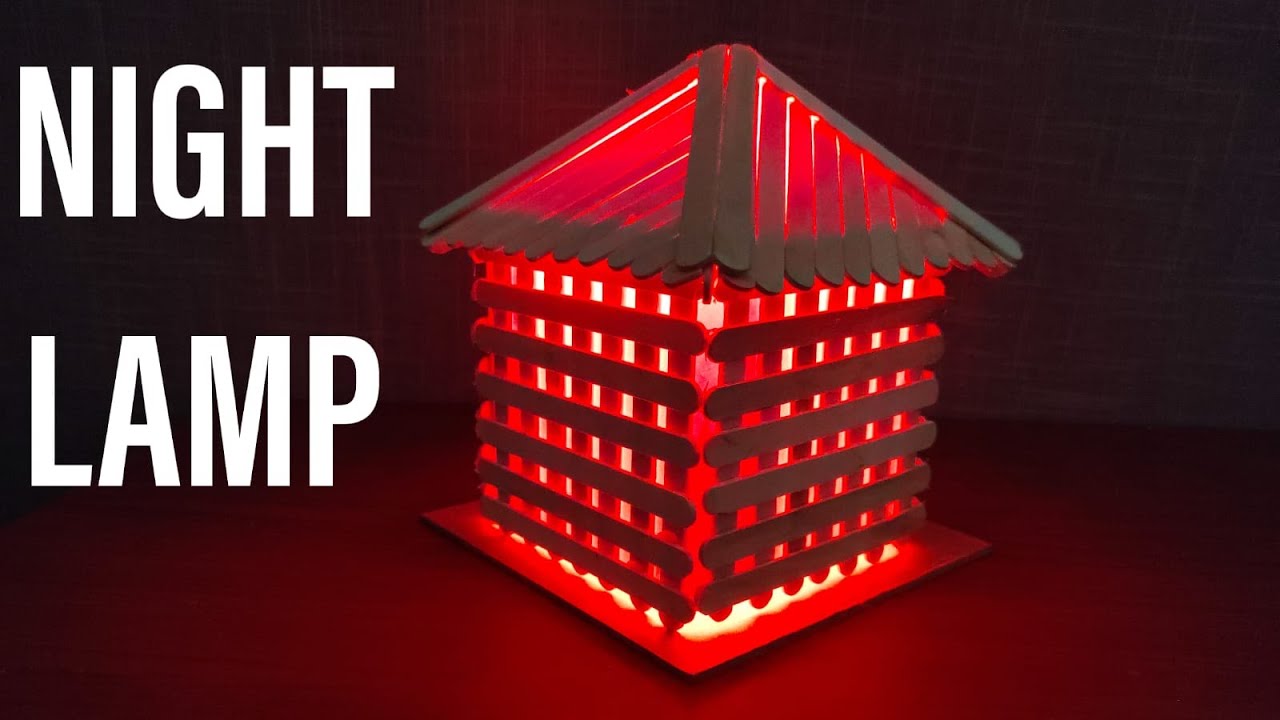 How to make a night lamp | home made night lamp - YouTube