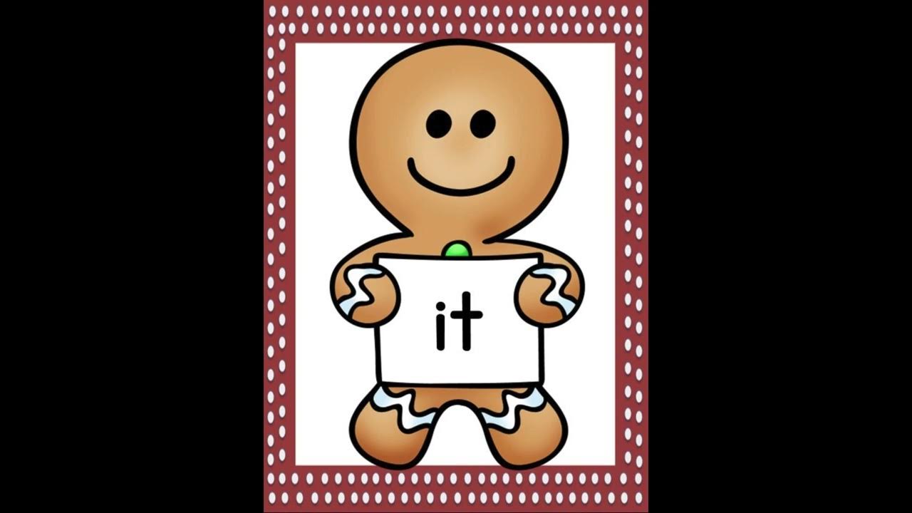 Master Dolch Pre-Primer Sight Words with Gingerbread Boy Flashcards Set ...