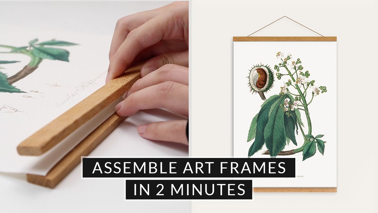 How to assemble art frames in less than 2 minutes - YouTube