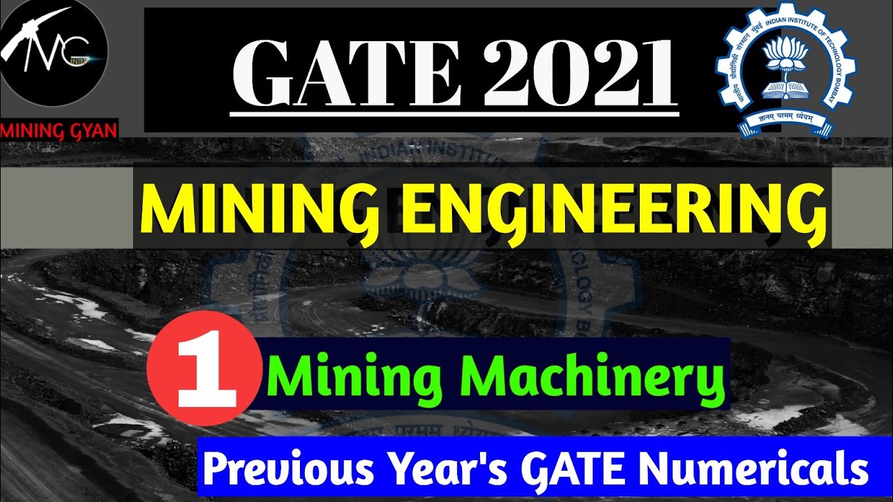 Mining Engineering Gate Numerical Problem Solutions Part-1||Mining ...