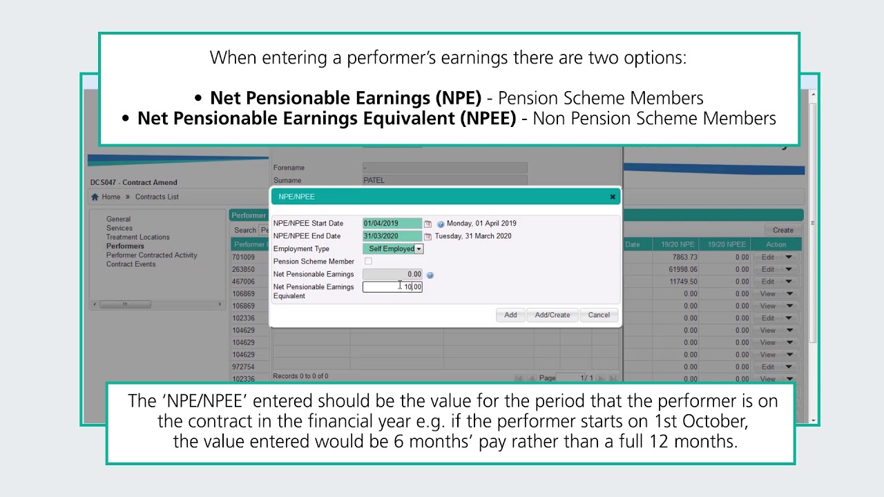 How a Provider can add a Performer to a contract in Compass - England ...