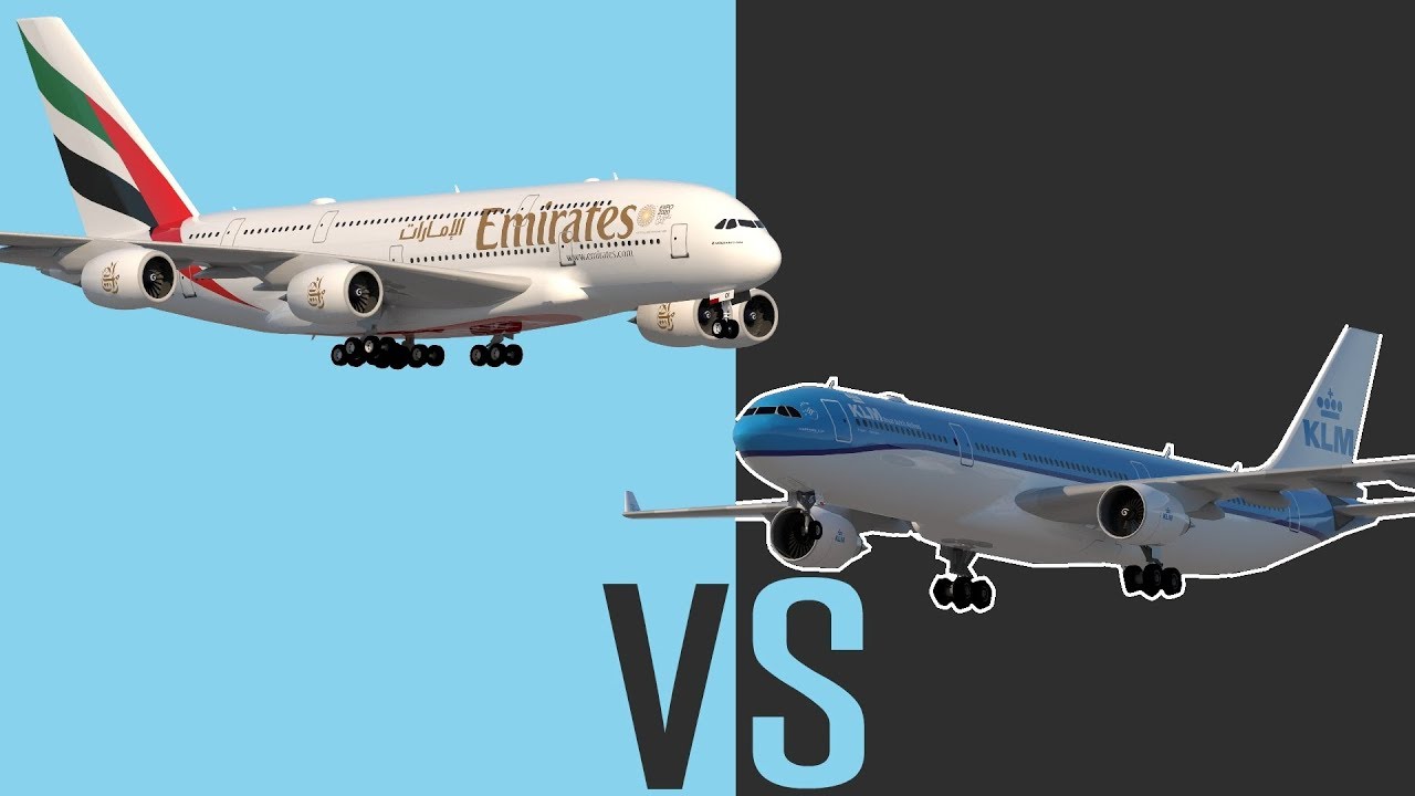 Emirates Airlines VS KLM Airlines - Power Fleet Comparison 2019 - YouTube