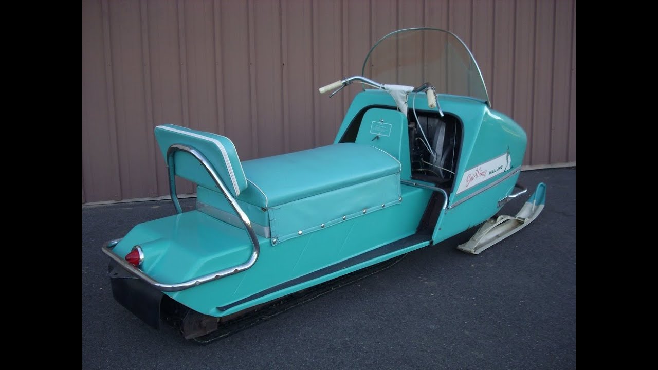 1968 Mallard snowmobile --- prototype year -- survivor original antique ...