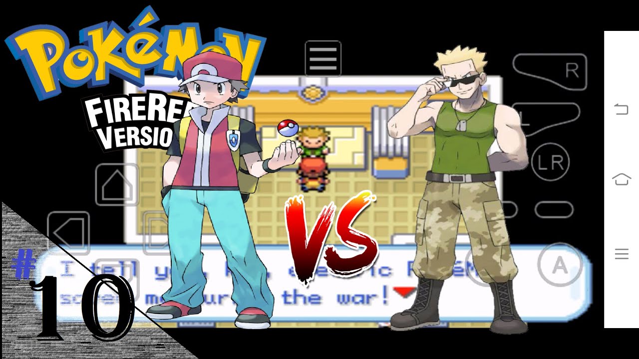 Pokemon Fire Red - Gameplay Part 10 [Vermilion City Pokemon Gym] ⚡ ...