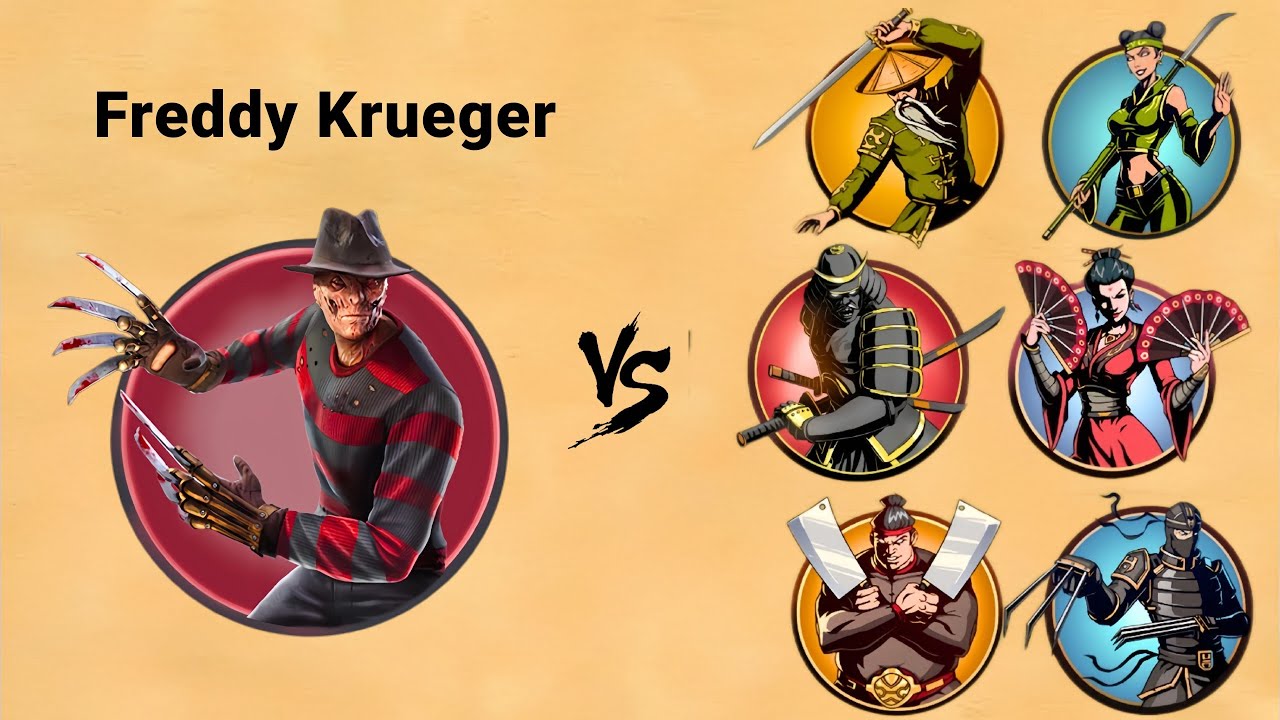 Shadow Fight 2 Freddy Krueger Vs All Boss Amazing Fight ☠️ - YouTube