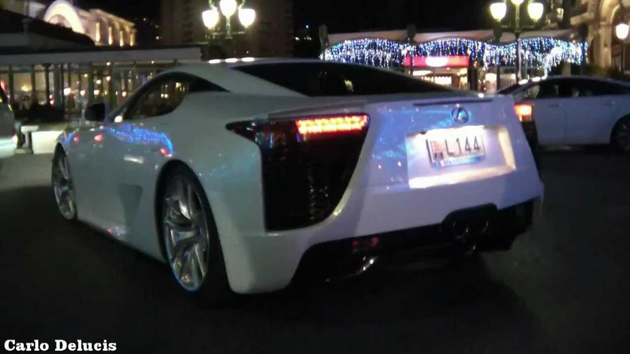 Lexus LFA on road in Monaco! - YouTube