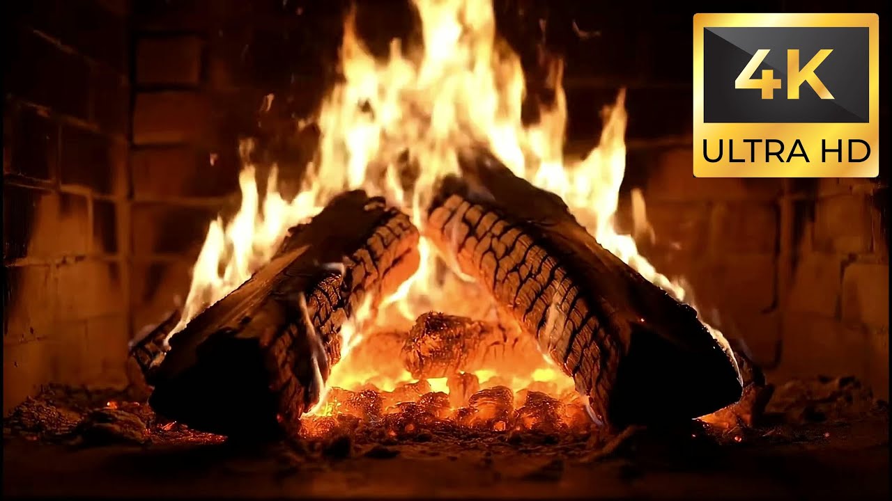 Cozy Fireplace Sounds in 4K – Crackling Fire ASMR for Sleep, Relaxation ...