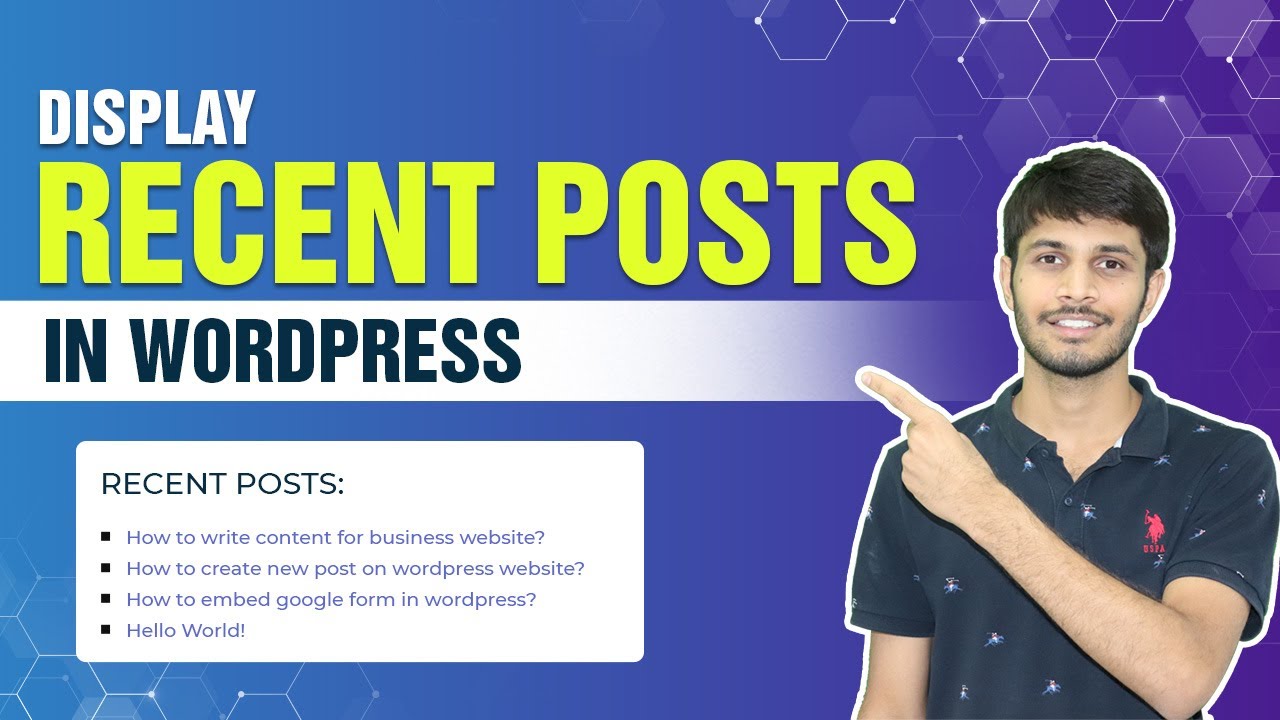 How To Display Recent Posts In WordPress WordPress Tutorials YouTube How To Display Recent Posts In WordPress WordPress Tutorials YouTube