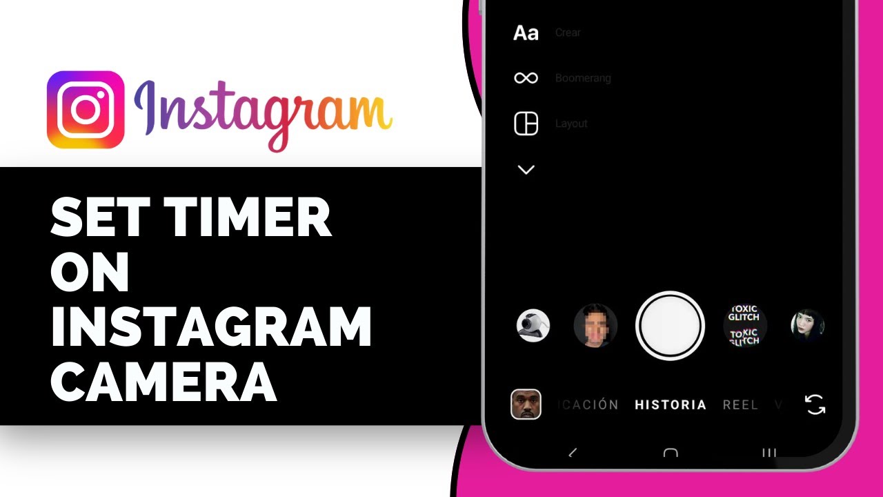 How To Set a Timer on Instagram Camera - YouTube