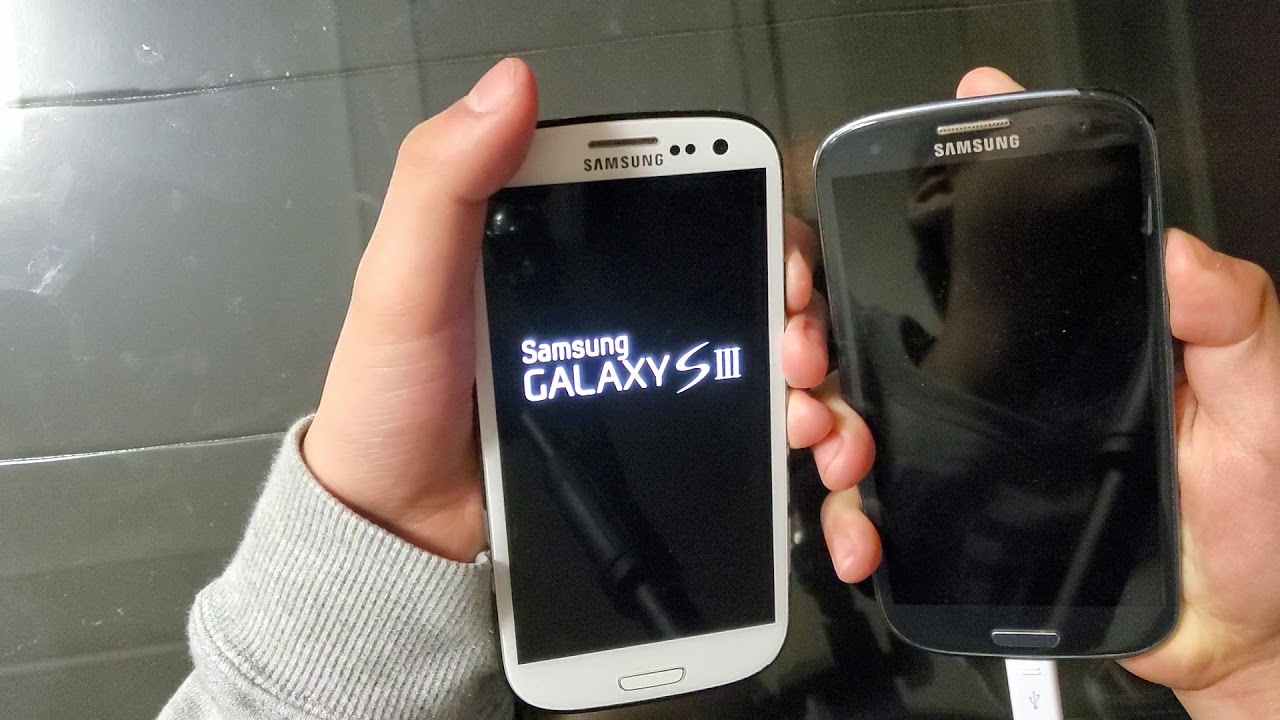 갤럭시 S3 3G vs 갤럭시 S3 LTE 부팅비교 - YouTube