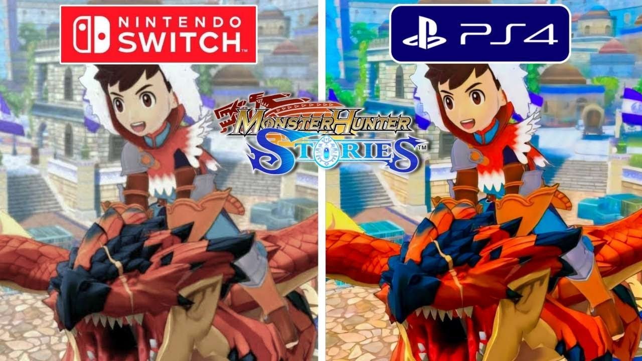Monster Hunter Stories PS4 vs Nintendo Switch Graphics Comparison - YouTube
