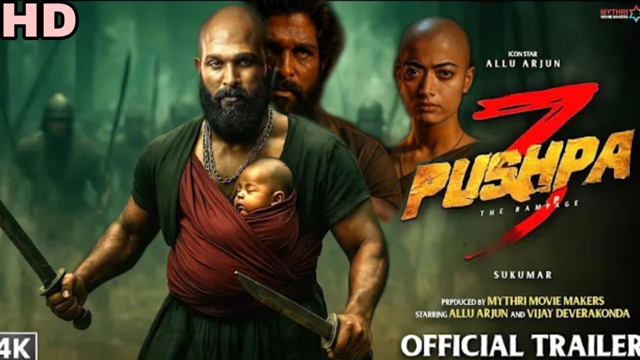 Pushpa 3 : The Rampage - Official Trailer | Allu Arjun | Vijay ...
