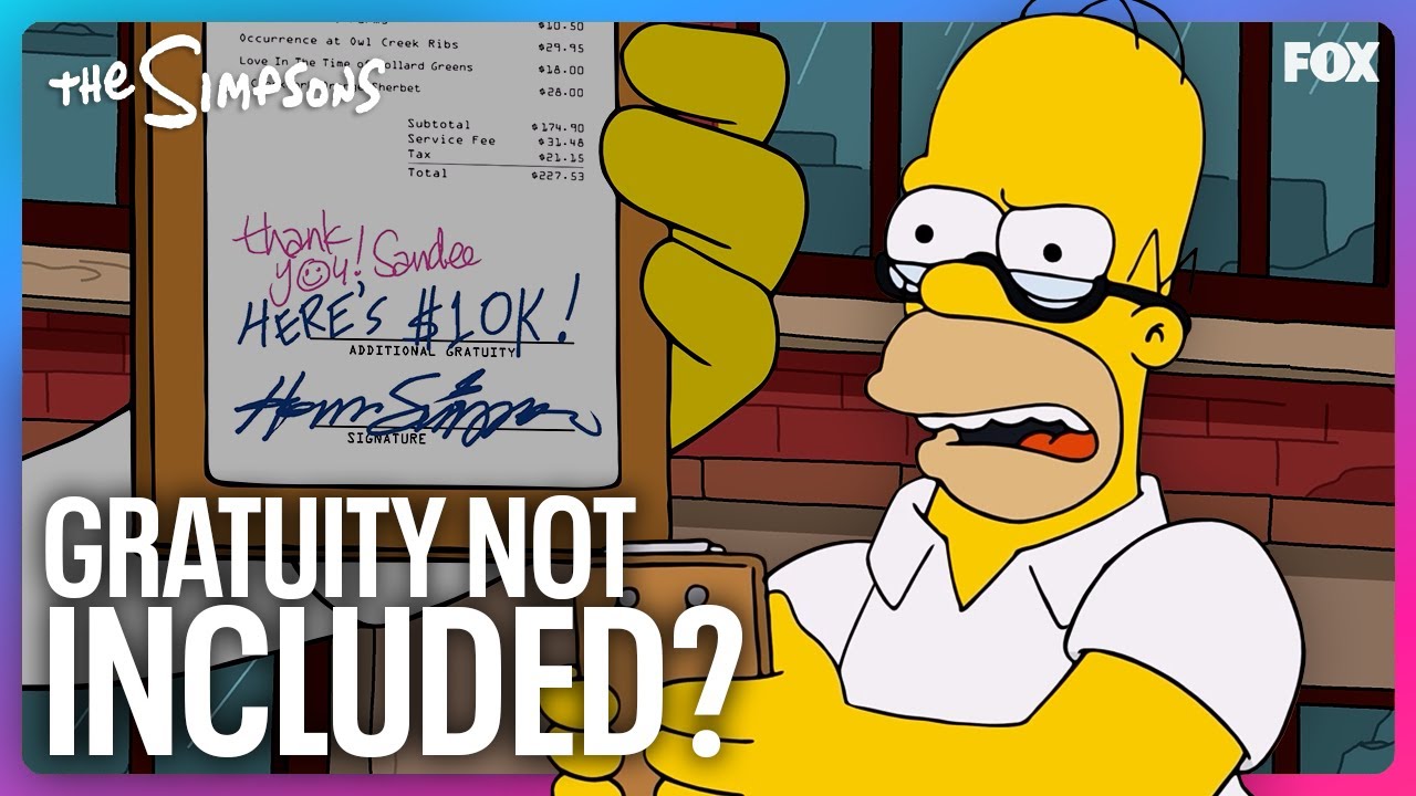 How Homer Accidentally Became A Tipping God | The Simpsons - YouTube