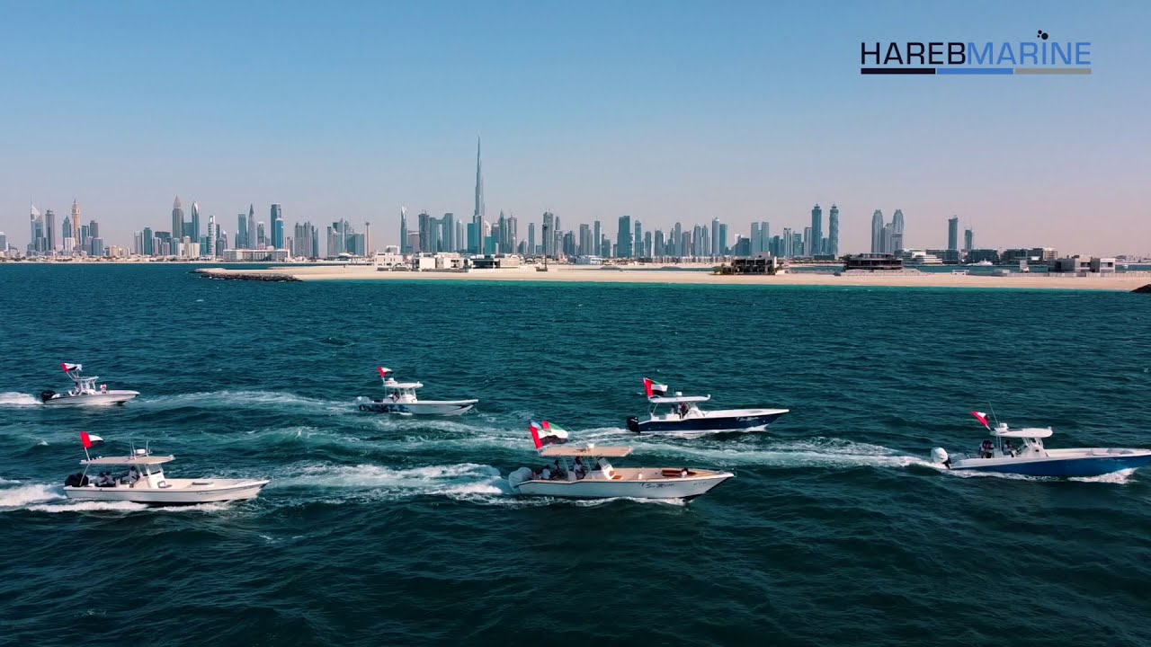 Al Hareb Marine Celebrating the UAE Flag Day with a huge parade of Sea ...