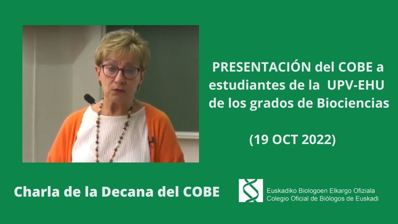 Charla Decana COBE 19 Oct 2022 - YouTube