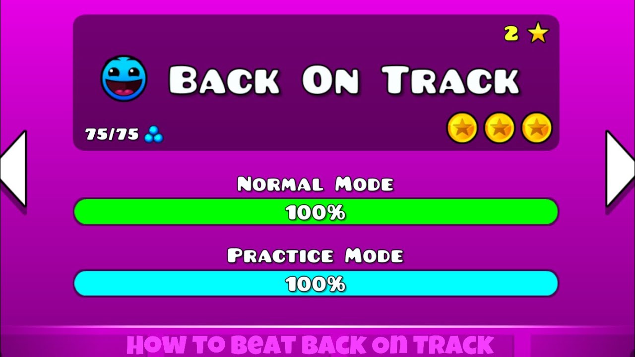 How to beat back on track and get all 3 coins - YouTube