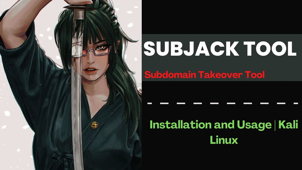 Installation and Usage of Subjack | Subdomain Takeover | Kali Linux Tool - YouTube