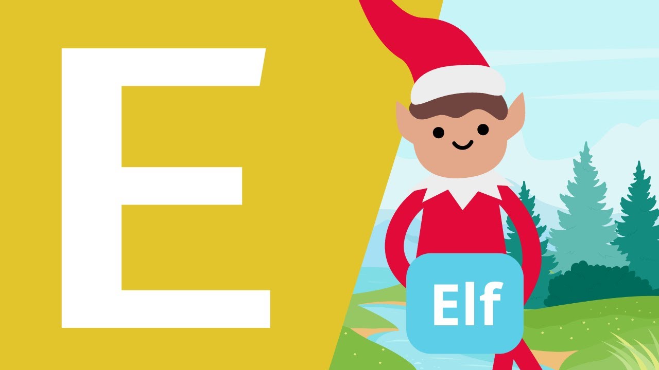 Letter E - ABC Learn the Alphabet | Egg, Elephant, Eagle, Elf - Phonics ...