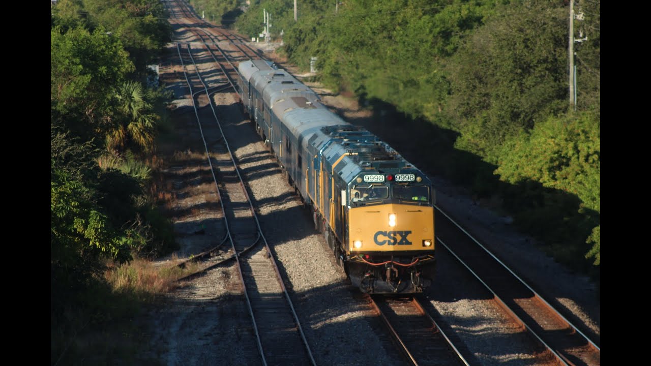 [RARE] CSX Office Car Special in South Florida - YouTube