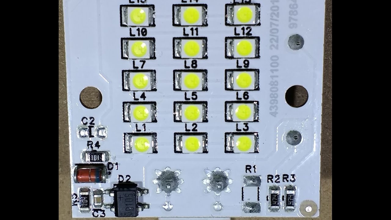 "Non-serviceable" LED fridge light module. (with schematic) - YouTube