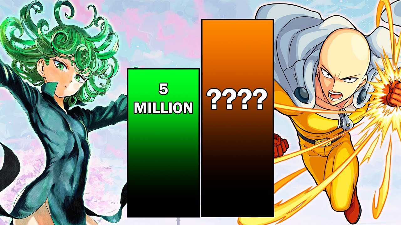 Saitama VS Tatsumaki - POWER LEVELS! One Punch Man! - YouTube