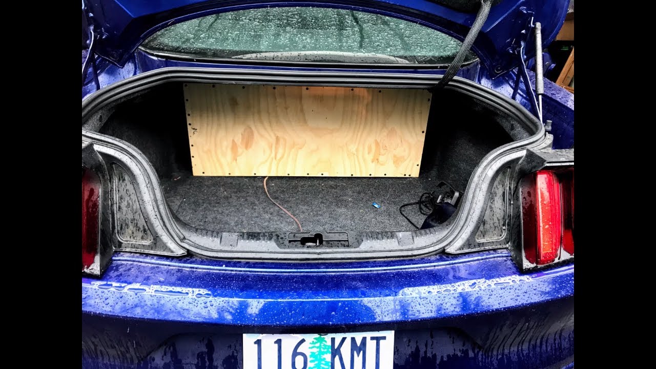 ford mustang custom sub box - YouTube