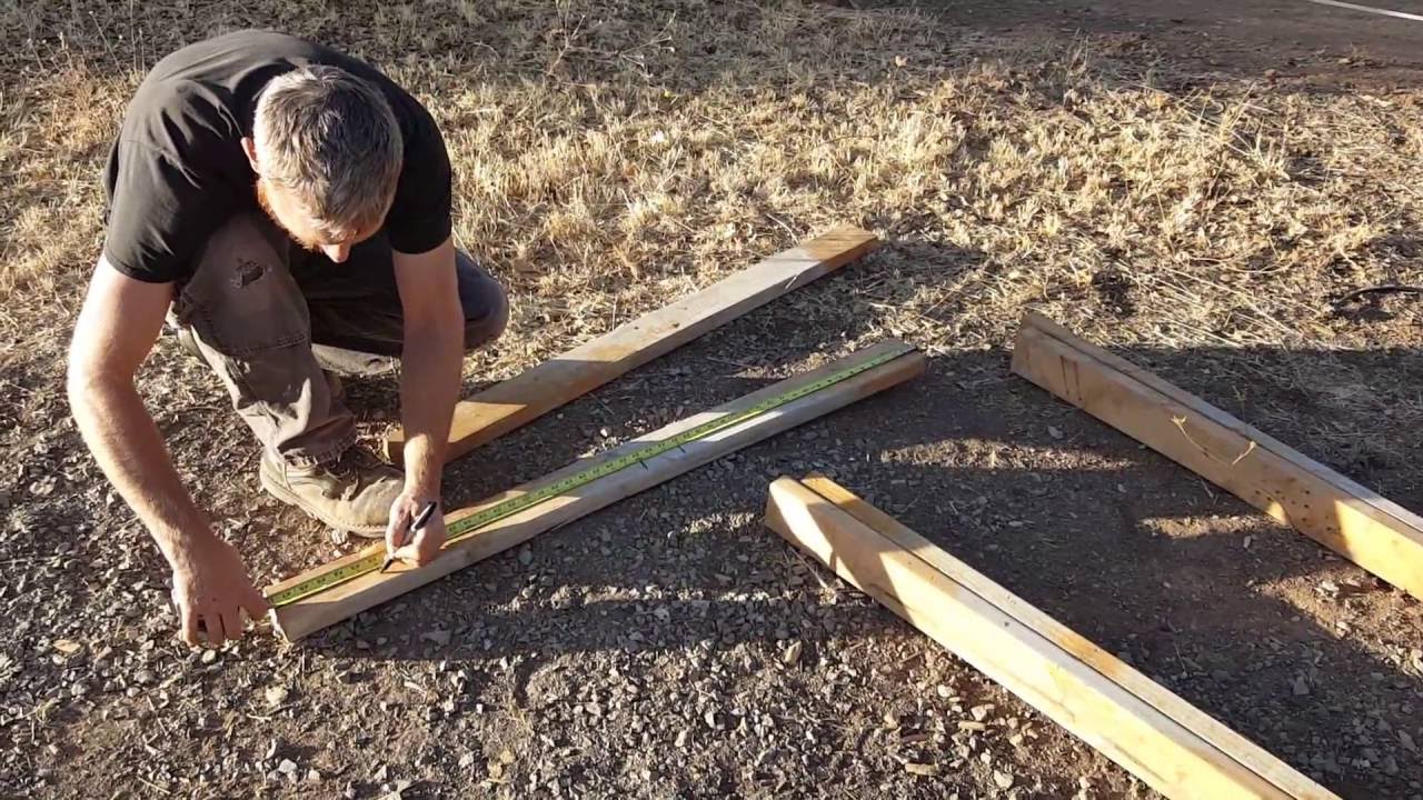 How To Construct A Swinging Sieve For Sand And Gravel - YouTube
