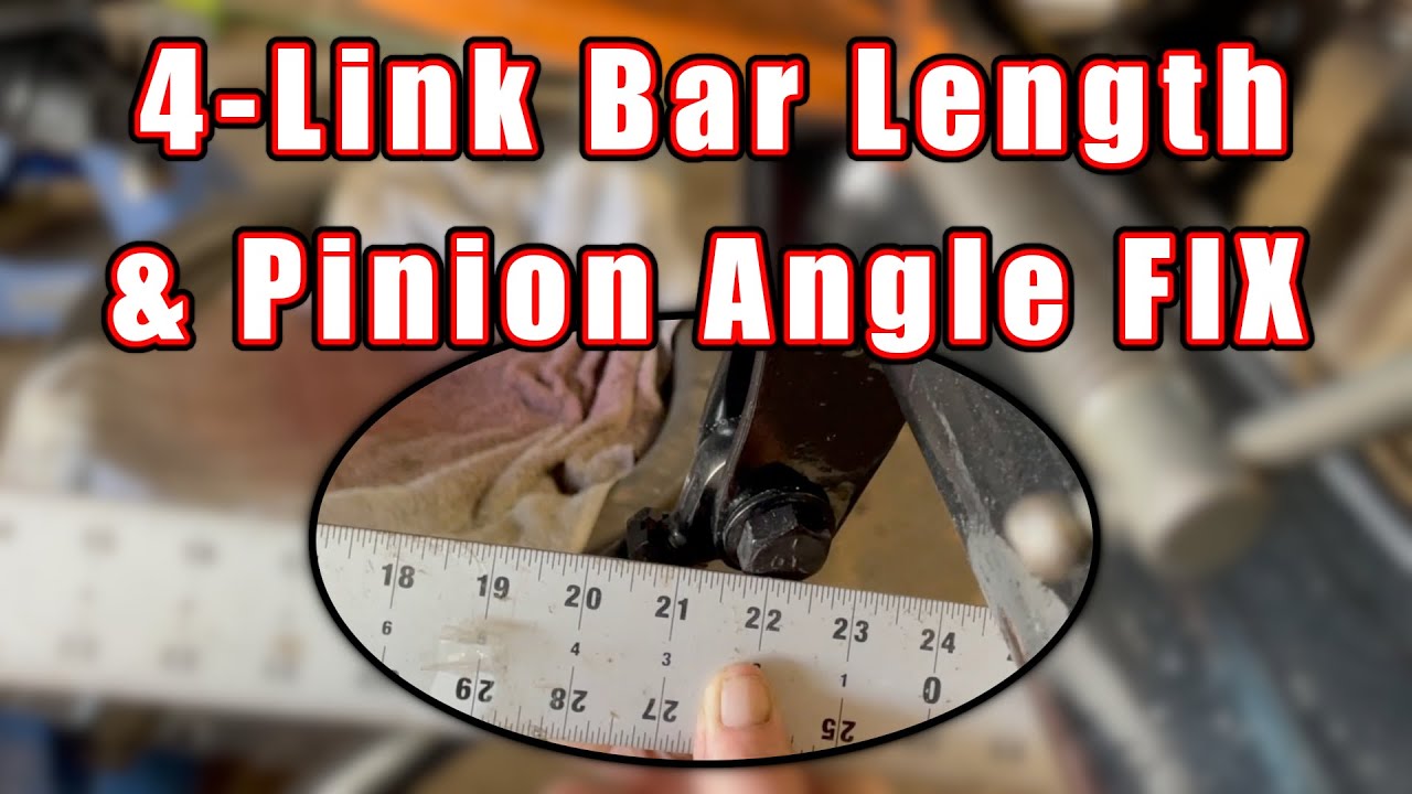 Shortening 4-Link Bars: Adjusting Pinion Angle for Anti-Squat - YouTube