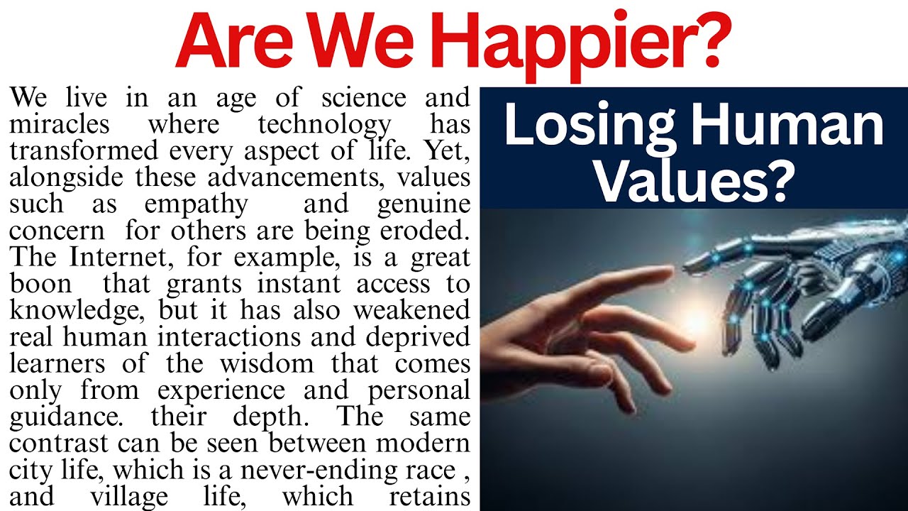 AI V/s Humanity | Reading Comprehension | Passage Reading ...