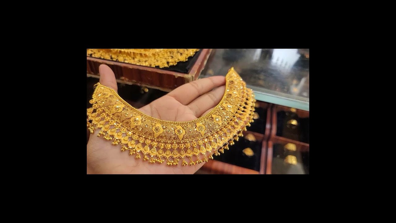 Gold necklace design।। Latest gold necklace।। Gold har design।। - YouTube