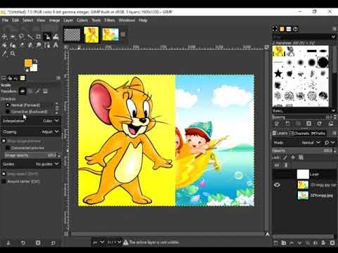 cbse class 7 ch 3 more on GIMP image editing software | GIMP tutorial in hindi - YouTube