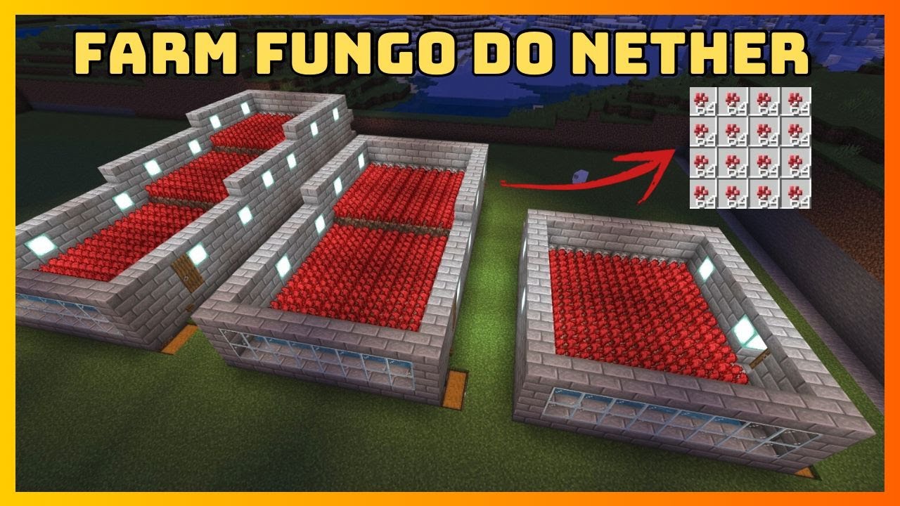 Melhor farm de Fungo do Nether no Minecraft Bedrock 1.21 - YouTube