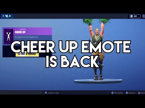 Cheer Up Emote Is Back - Fortnite Item shop for February 24th - YouTube
