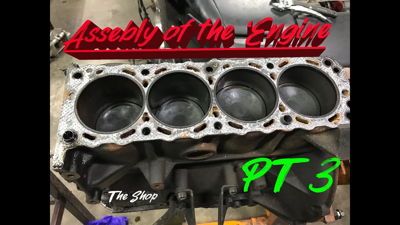 Assembling the engine (S13 240sx convertible Part 3) - YouTube