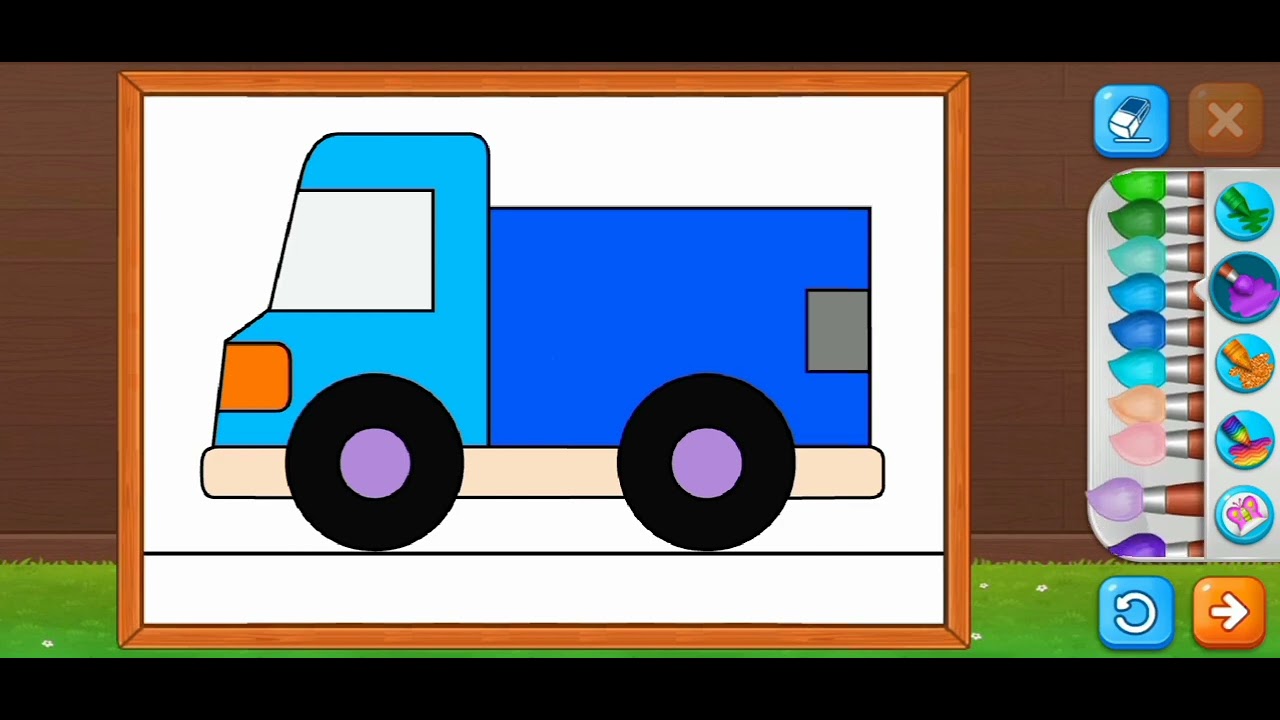 belajar mewarnai mobil box - YouTube