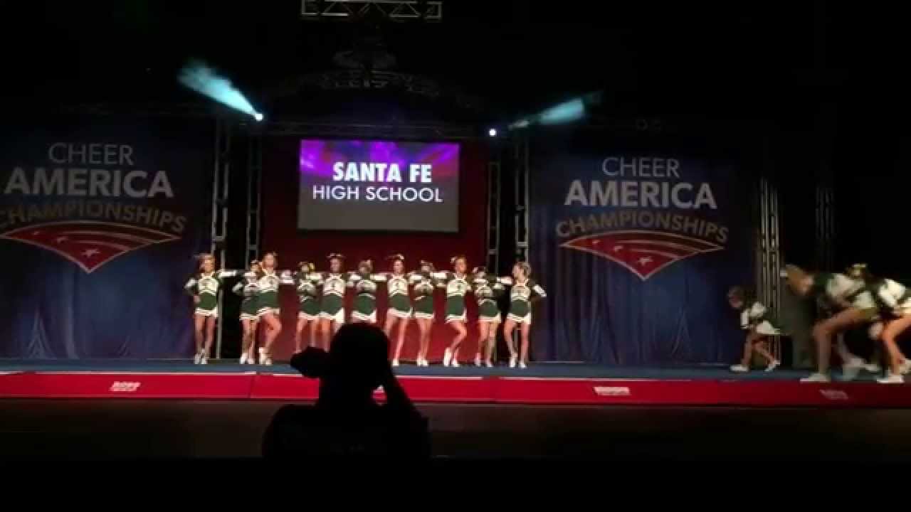 Santa Fe High School Cheer 2015 comp - YouTube