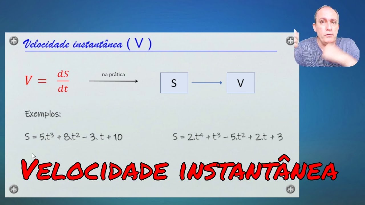 Aula 4 - Velocidade instantânea - Teoria - YouTube