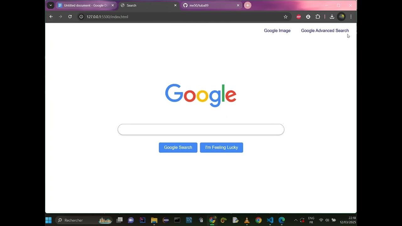 CS50 Web Project 0: Google Search - YouTube