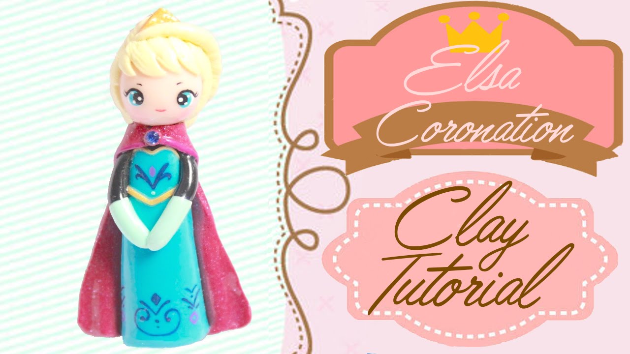 Queen Elsa Coronation Gown Chibi | Polymer Clay Tutorial - YouTube