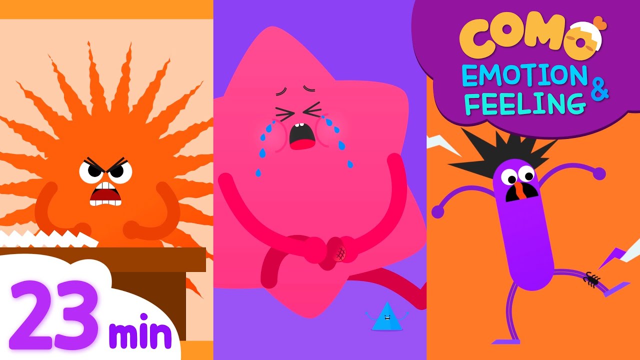Emotion & Feeling with Como | Learn emotion 23min | Cartoon video for ...