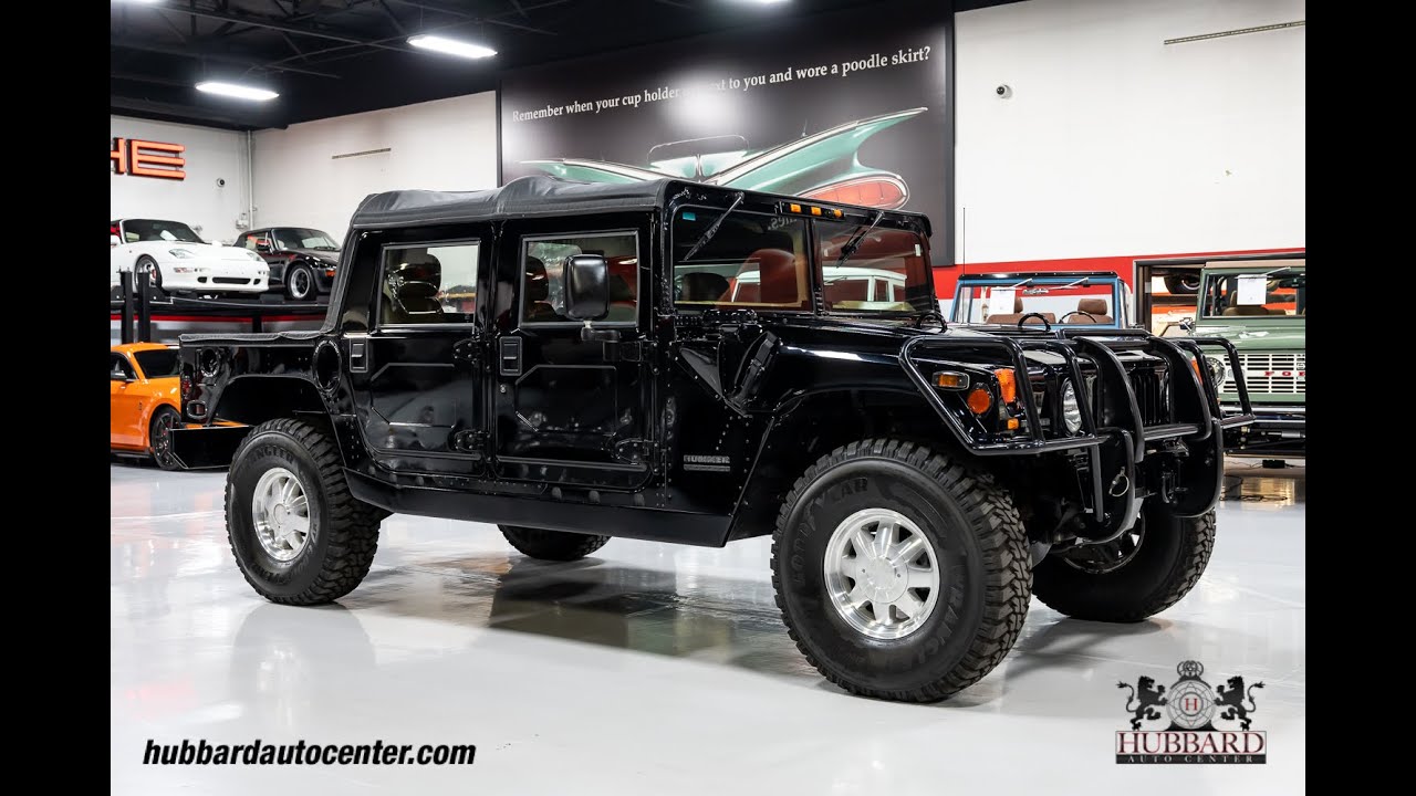 2000 AM General Hummer H1 Open Top - CTIS Wheels - Tan Leather Interior ...