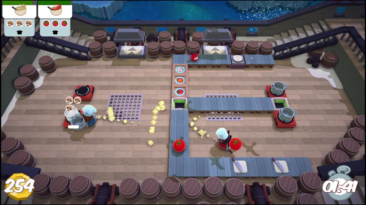 Overcooked - 2 players - Lvl3-2 *WR* 426 - YouTube