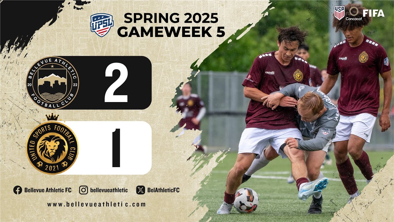 EXTENDED HIGHLIGHTS Bellevue Athletic FC vs United Sports - UPSL Spring ...
