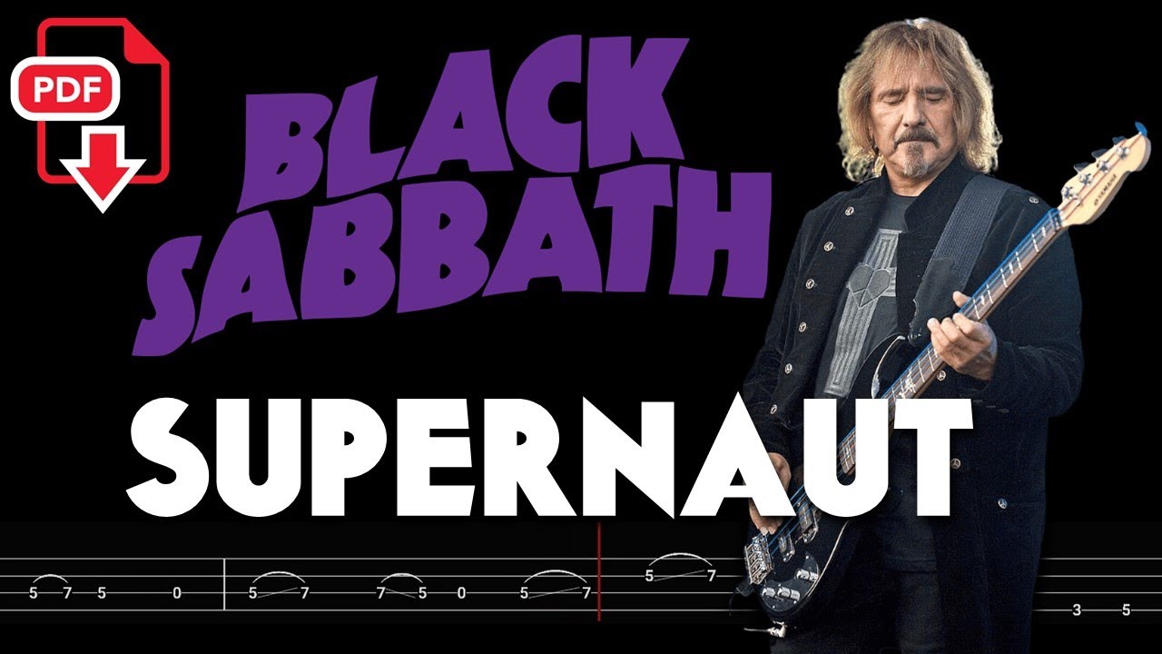 Black Sabbath – Supernaut (🔴Bass Tabs | Notation) @ChamisBass # ...