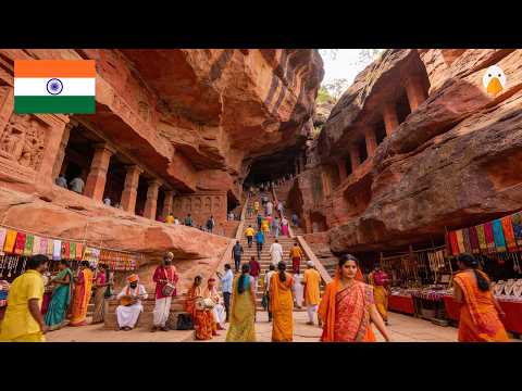 Badami, Hindistan🇮🇳 Taşa Oyulmuş İnanılmaz Bir Antik Şehir (4K HDR)