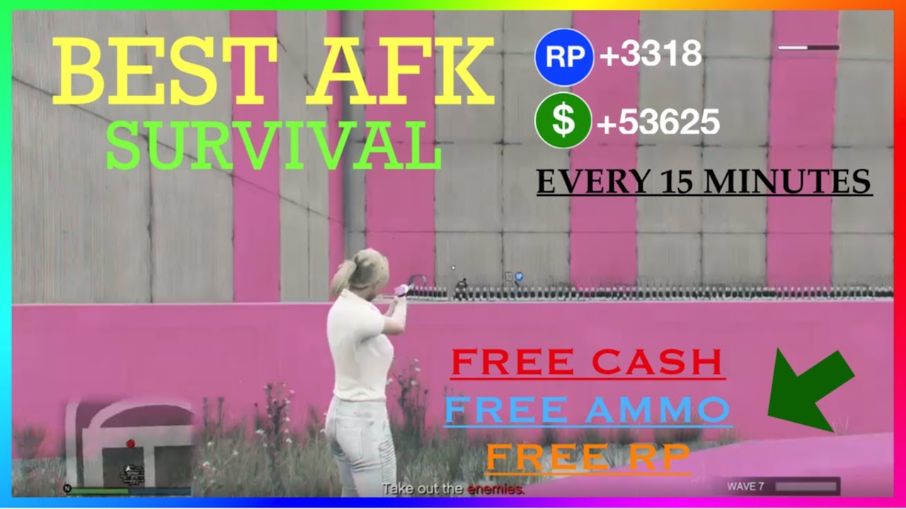 SOLO BEST AFK SURVIVAL - FREE MONEY, RP AND AMMO | GTA V: ONLINE - YouTube